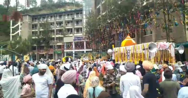 बैसाखी पर बड़ू साहिब में धूमधाम से निकाला गया नगर कीर्तन - Tarun Mitra